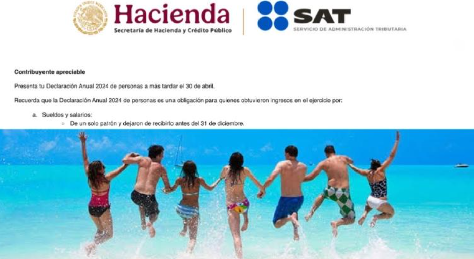 Feliz vacaciones; SAT manda mensajes masivos a contribuyentes ...
