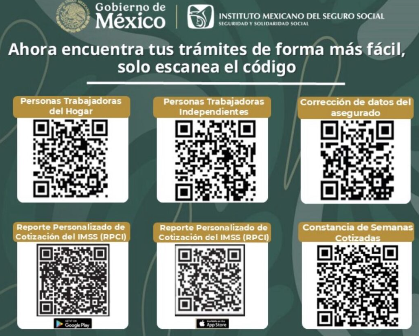 Habilita el IMSS códigos QR para facilitar el acceso de trámites y ...